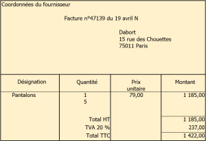 Facture de doit et d'avoir : 21 Exercices | monbtsmco