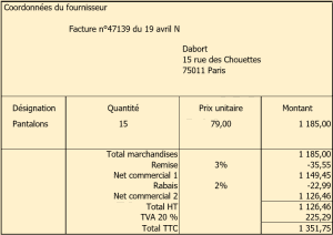 Facture de doit et d'avoir : 21 Exercices | monbtsmco